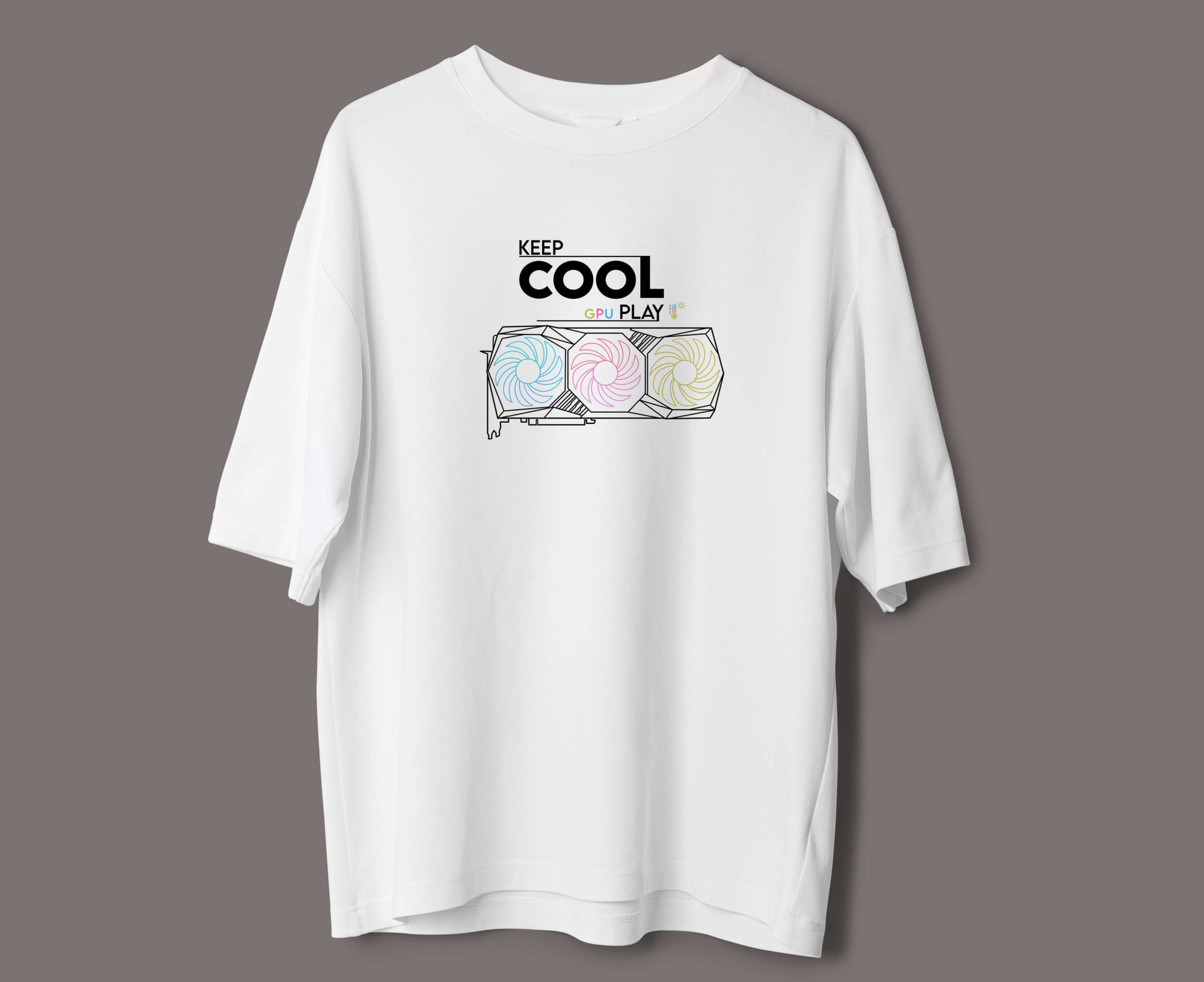 GPU Serin Oyun Sıcak Oversize Tshirt Oversize T-Shirt - Tisbro.com